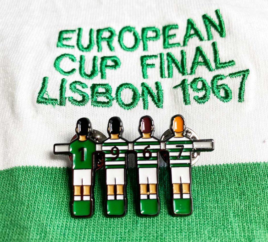 1967 Lisbon Lions Foosball Celtic Pin Badge | Celtic Football Pin Badges