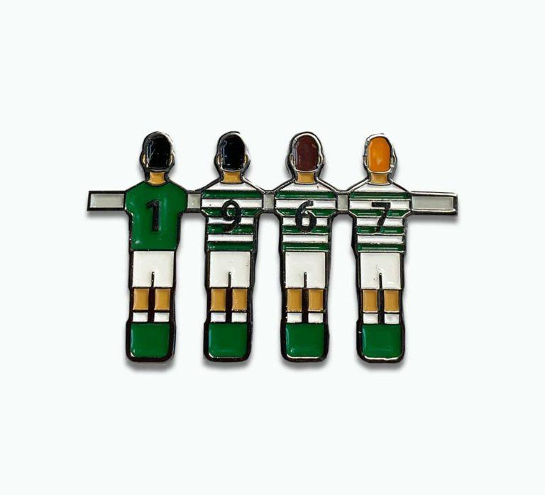 1967 Lisbon Lions Foosball Celtic Pin Badge | Celtic Football Pin Badges