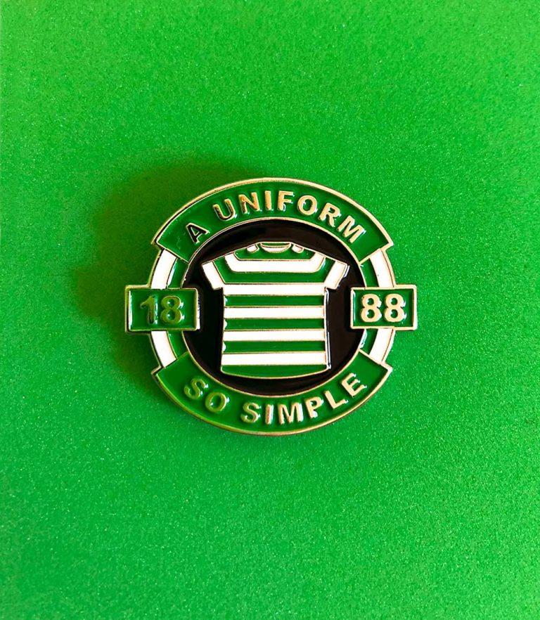 Uniform So Simple Celtic Pin Badge | Celtic Football Pin Badges